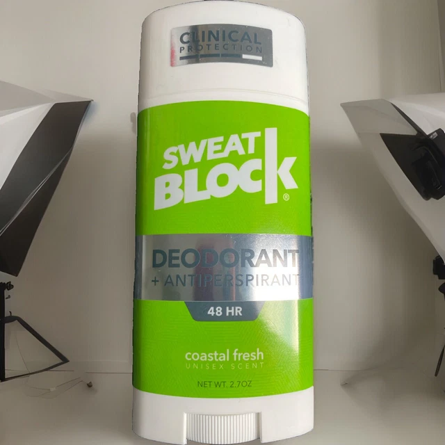 SWEAT BLOCK DEODORANT Antiperspirant Stick Wellbeing Healthcar £12.00 ...