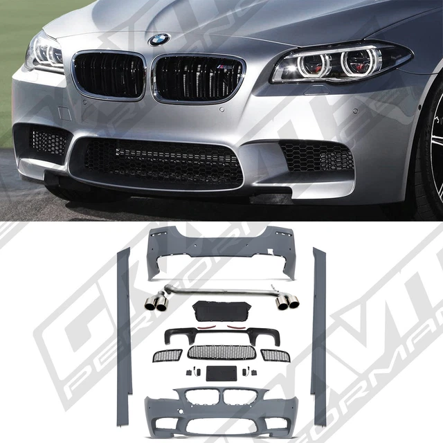 M5 STYLE BODYKIT With Exhaust Bumpers Body Kit For Bmw 5 Series F10 ...