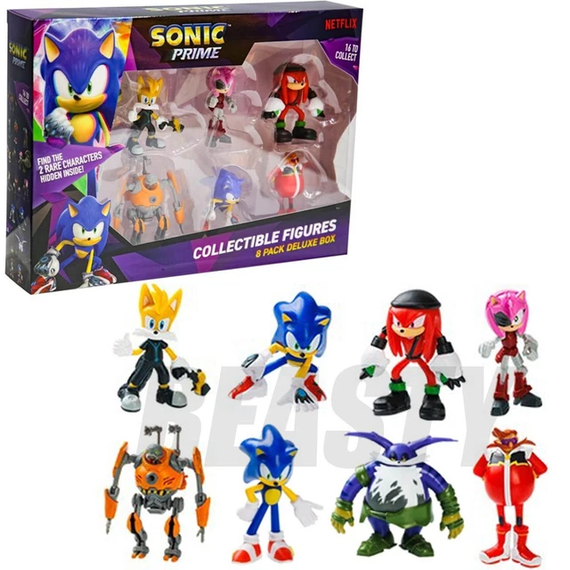 SONIC PRIME 6.5CM Collectable Figures 8 Pack Deluxe Box with Big the ...