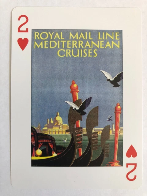 ROYAL MAIL VENICE Gondola Retro Poster Cunard Cruise Line Ship Swap ...
