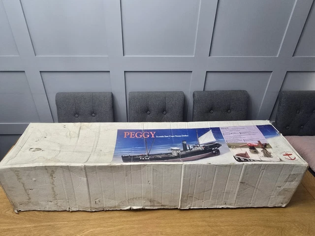 VINTAGE VERY LARGE Caldercraft Peggy 1:24 Scale 48" Scottish East Coast ...