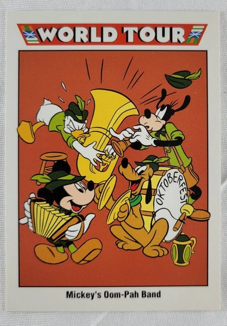 1991 DISNEY IMPEL Mickey's Oom-Pah Band Mickey Mouse #207 World Tour ...
