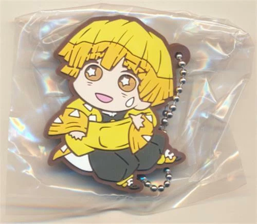 STASTO KIMETSU NO Yaiba Demon Slayer 2 Rubber Key chain Zenitsu ...