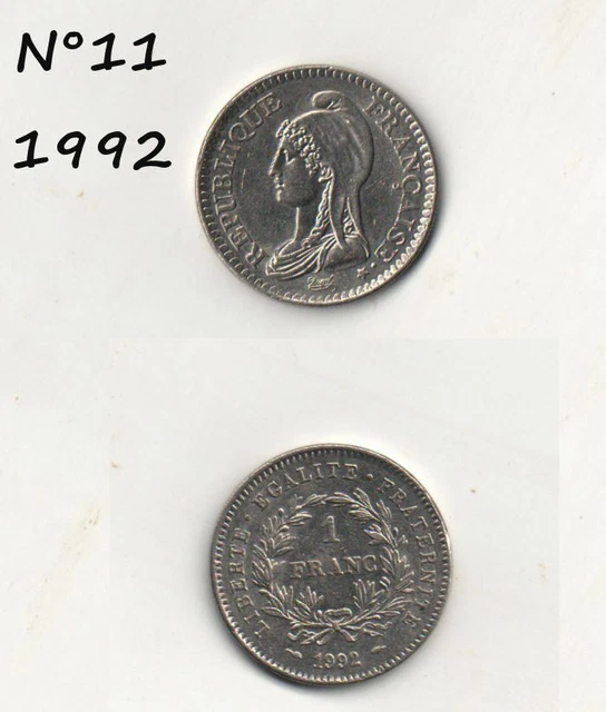 FRANCE COMMÉMORATION BICENTENAIRE De La République 1992 1 Franc EUR 6 ...