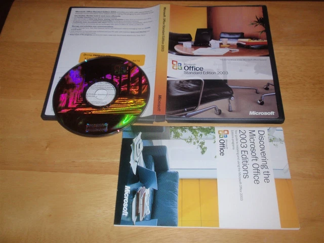 MICROSOFT OFFICE 2003 Standard Edition Upgrade PC CD-ROM Retail v. for ...