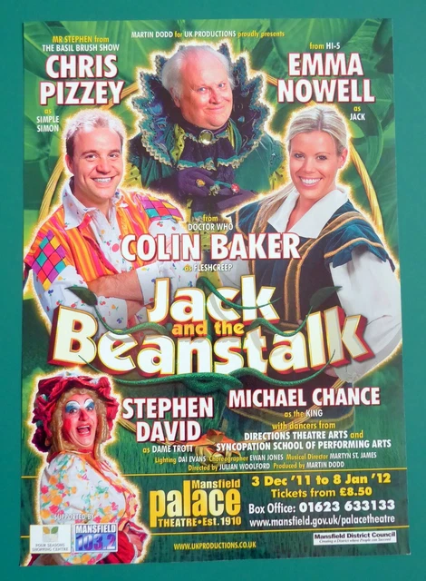 DOCTOR WHO COLIN BAKER EMMA NOWELL Mansfield Palace Theatre Pantomime ...