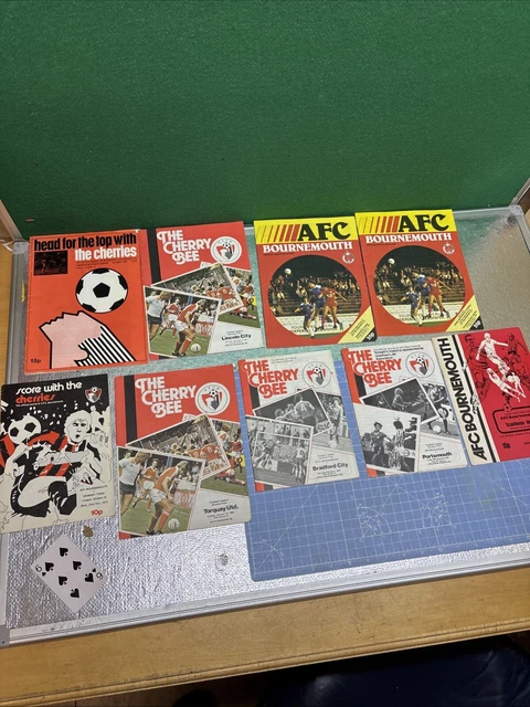 AFC BOURNEMOUTH FOOTBALL programmes collections/ bulk lots 1970’s-80’s ...