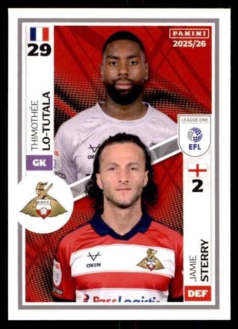 PANINI EFL 2025-2026 Thimothée Lo-Tutala / Jamie Sterry Doncaster ...