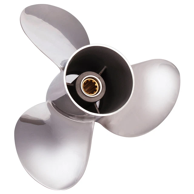 14 X 19P Stainless Steel Propeller Fits Mercury Verado 15 Spline 300 ...