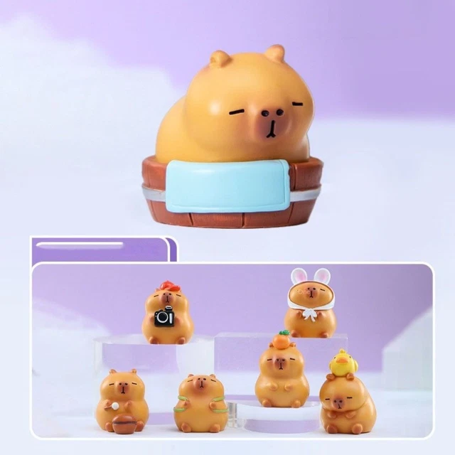 ACTION FIGURES CAPYBARA Blind Box Mini Capibara Home Decoration $63.72 ...