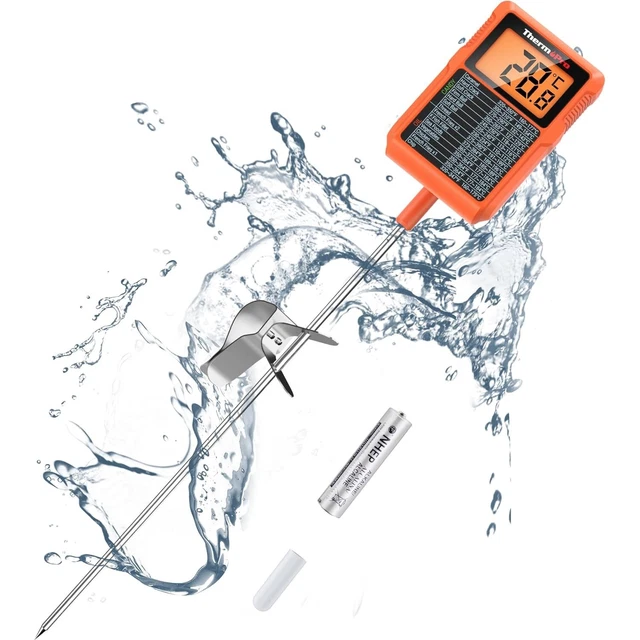 THERMOPRO TP510 WATERPROOF Digital Candy Thermometer with Pot Clip ...