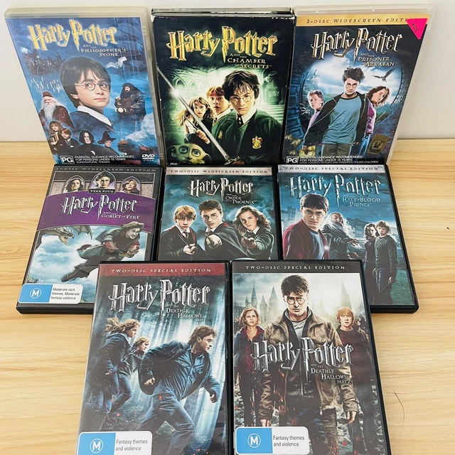 HARRY POTTER DVD Set Complete 8 Film Collection Region 4 Children ...