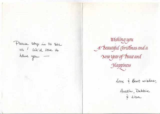 VTG CHRISTMAS GREETING Card 5x7 Snowman w/Broom Children Carrot Nose ...