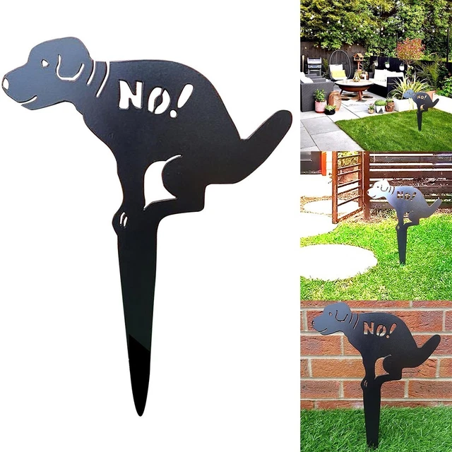QUIRKY IRON YARD Senza cartello cacca cane aggiunge un tocco di ...