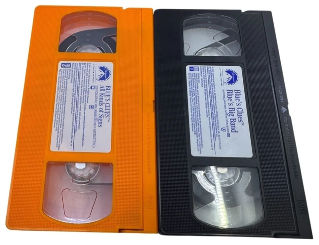 BLUES CLUES VHS Tapes Set Orange & Black Vintage Kids Animation £8.35 ...