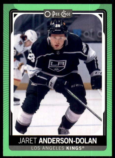 2021-22 OPC O-PEE-CHEE bordure verte néon #214 Jaret Anderson-Dolan/50 ...