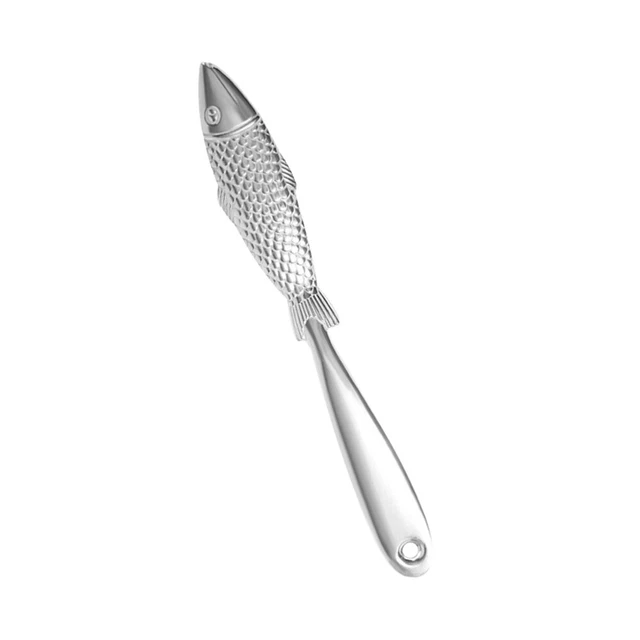 FISH DESCALING TOOLS Serrated Fish Scaler Metal Fish Skin Peeler £6.77 ...
