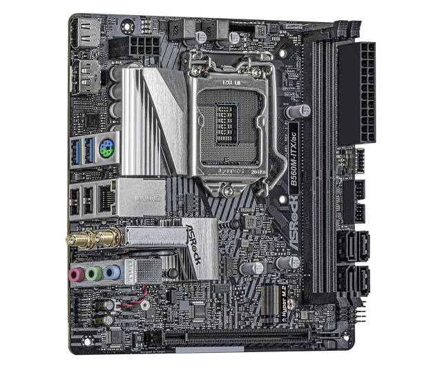 ASROCK B560M-ITX/AC MINI ITX Motherboard, LGA 1200, DDR4, PCIe 4.0, USB ...