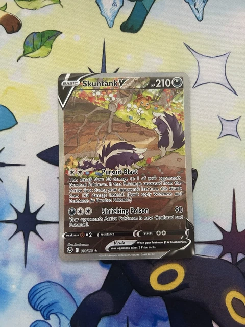 POKÉMON TCG SKUNTANK v Silver Tempest Ultra Rare Card 181/195 NM £9.72 ...