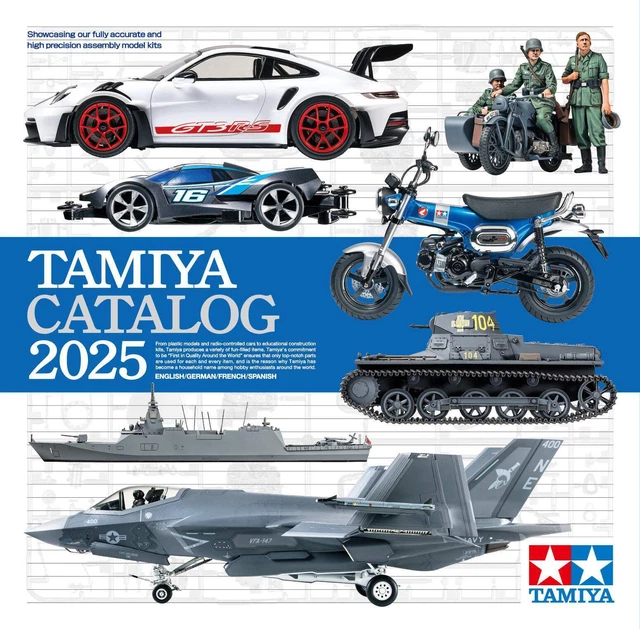 TAMIYA 64457 MODEL Kit Catalogue/Catalog 2025, (English/German/French ...