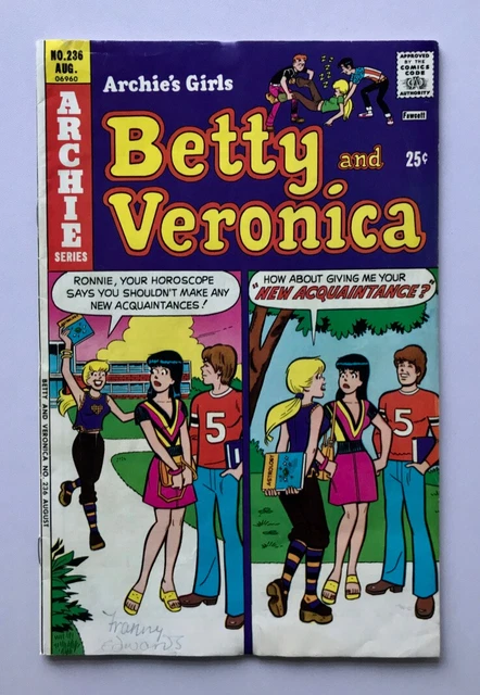 1975 ARCHIE COMICS Archie's Girls Betty and Veronica #236 £16.31 ...