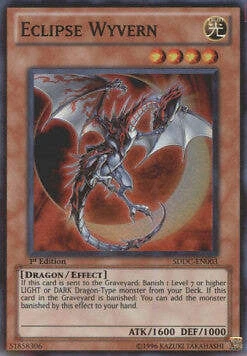 YUGIOH ECLIPSE WYVERN SDDC-EN003 Super Rare Englisch Excellent 1st EUR ...