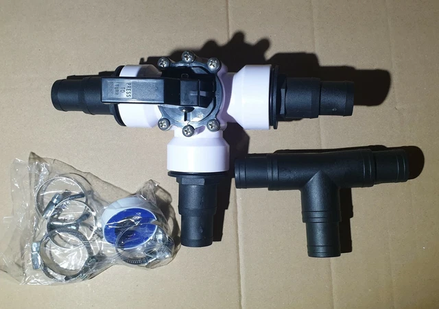 POOL BYPASS SET 12-teilig 3-Wege-Ventil Adapter 32 / 38 mm für ...