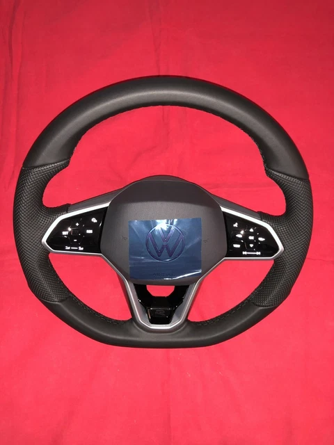 VW GOLF 8 T-Roc R-line Leather Steering Wheel Lenkrad 5H0419089 JG ...