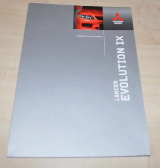 MITSUBISHI LANCER EVOLUTION IX GSR Sales Brochure Prospekt RU $19.99 ...
