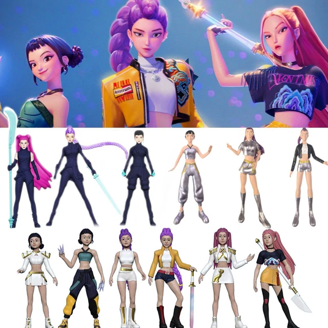 KPOP DEMON HUNTERS Figures Collectible Toy Anime Character Action ...