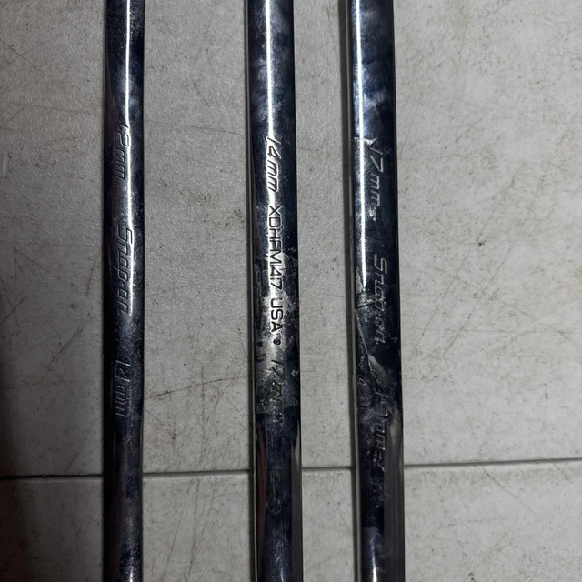 SNAP ON 3 pc XDHFM 12pt Metric High Performance 0" Offset Box Wrench ...