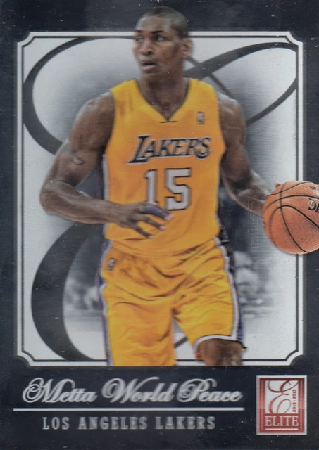 2012-13 ELITE LOS Angeles Lakers Basketball Card #122 Metta World Peace ...