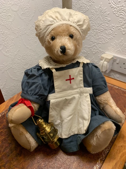 PAST TIMES FLORENCE Nightingale Mohair Rare Teddy Bear Dean’s Rag Book ...