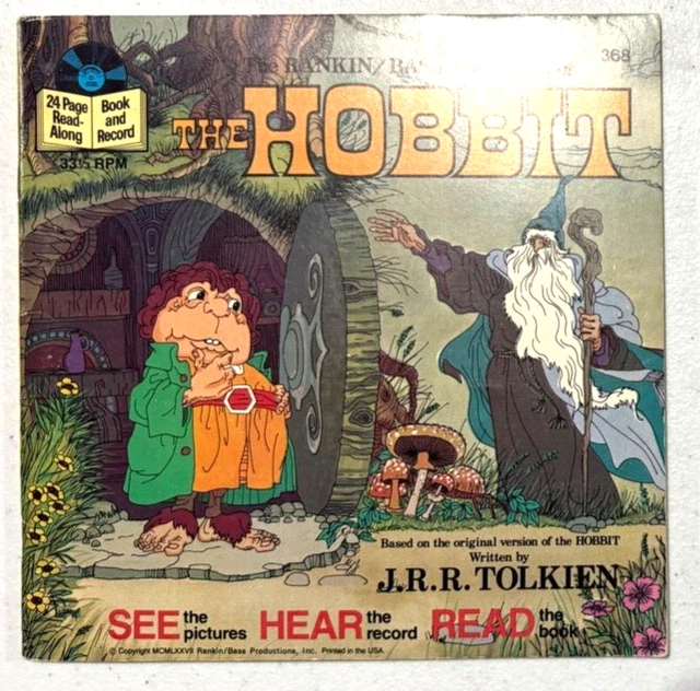 VINTAGE WALT DISNEY'S THE HOBBIT J. R. R. Tolkien SEE HEAR & READ w ...
