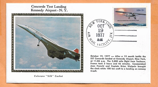 FIRST FLIGHT CONCORDE Sst Test Landing Concorde Kennedy Airport Ny Oct ...