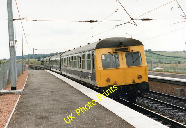 RAILWAY PHOTO 6X4 Class 120 DMU departs Dalry 14.00 GLWC-AYR 7/8/1986 £ ...