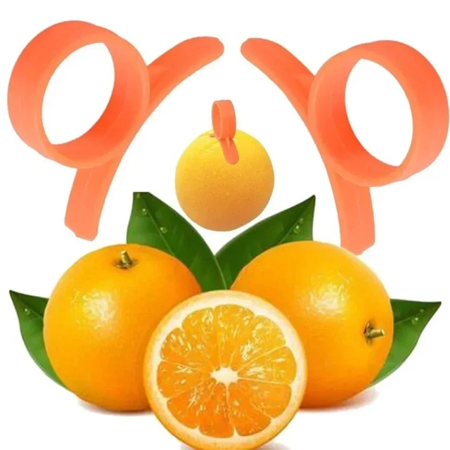 10-PIECE PRACTICAL ORANGE Grapefruit Peeler Fruit Peeler Slicing ...