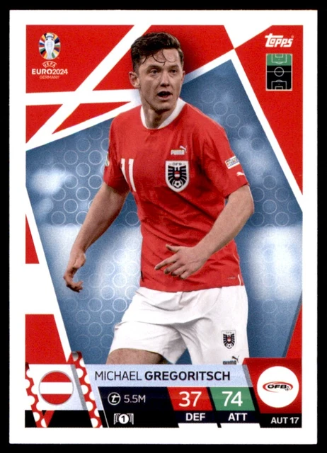 TOPPS MATCH ATTAX Euro 2024 - Michael Gregoritsch Austria Base card No ...