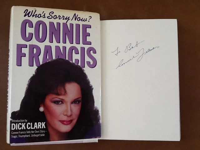 CONNIE FRANCIS SIGNED Autobio 60s Actress Singer Darin Avalon Rape ...