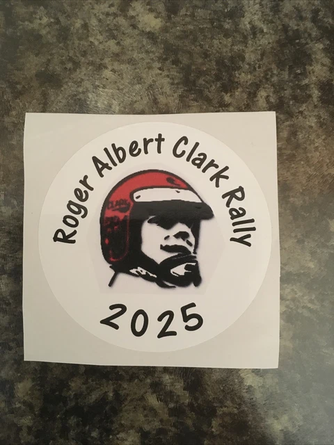 ROGER ALBERT CLARK RALLY 2025 Sticker RAC RALLY MK1 / Mk2 ESCORT READ ...
