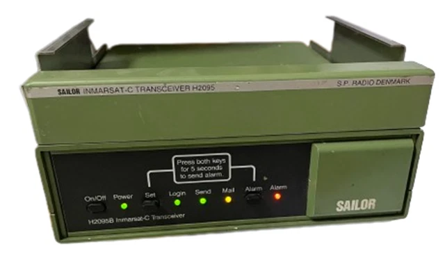 SAILOR INMARSAT-C TANSCEIVER H2095 P/N 403020-002 H2095B Vdc 10-32 EUR ...