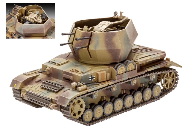 AA TANK IV "WIRBELWIND" (2 Cm FLAK 38) Plastic Kit 1:72 Model REVELL ...