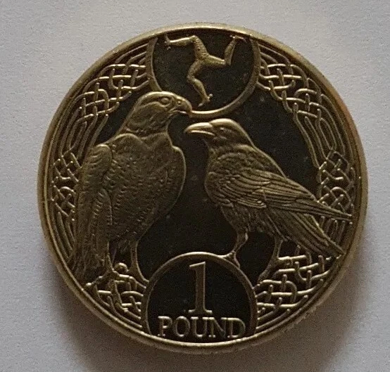 2017 QUEEN ELIZABETH II Isle of Man Peregrine Falcon and Raven One ...