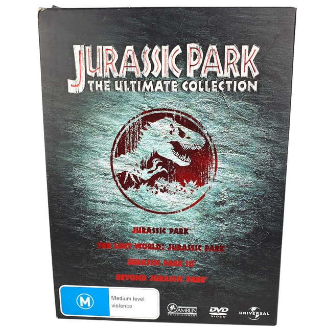 VTG JURASSIC PARK The Ultimate Dinosaur Collection Box Set X 4 DVDS PAL ...
