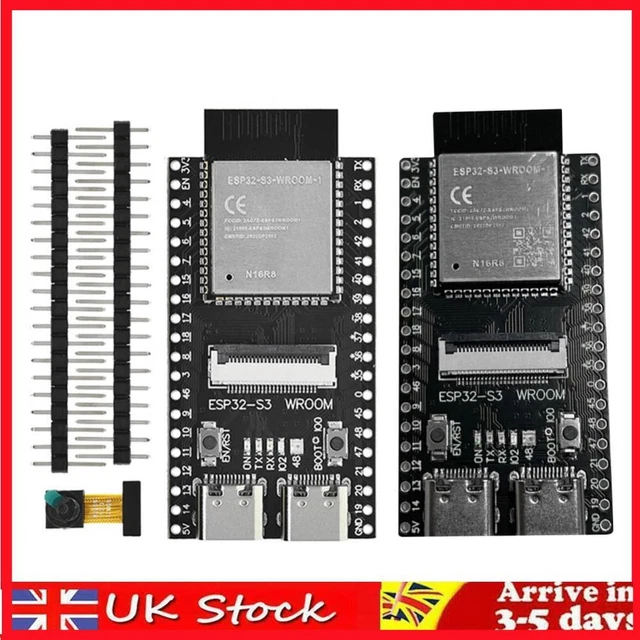 ESP32-S3-WROOM CAM BOARD Detailed Tutorial Example Projects with OV2640 Camera £9.99 - PicClick UK