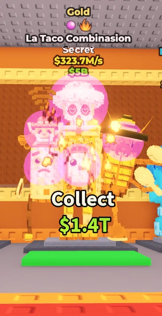 STEAL A BRAINROT - La Taco Combination Gold With 9 Mutations 1.3B/sec £ ...