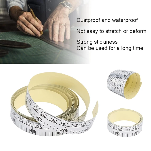 ADHESIVE MEASURING TAPE for Sewing Table Double Scale Measure Ruler ...