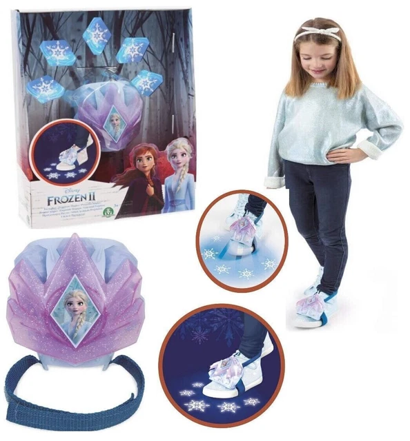 FROZEN 2 ELSA Magic Ice Walker Disney Light Up Snowflake Foot Projector ...