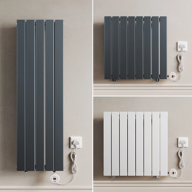 ELEGANT ELECTRIC RADIATOR Wall Mounted With Wifi Control Timer Flat ...