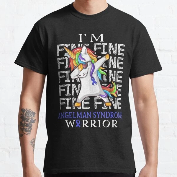 UNICORN ANGELMAN SYNDROME Warrior I'M Fine Angelman Syndrome Awareness ...